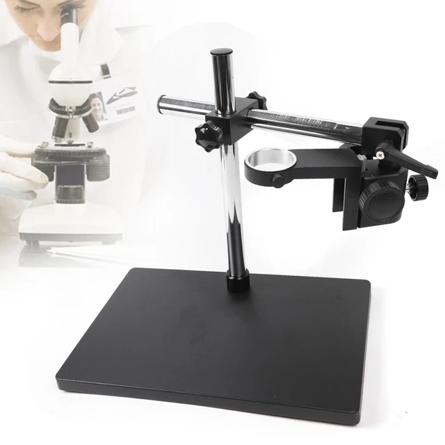 ROTARY ARM STEREO Microscope Boom Stand Lab Heavy Duty Focusing Racking ...