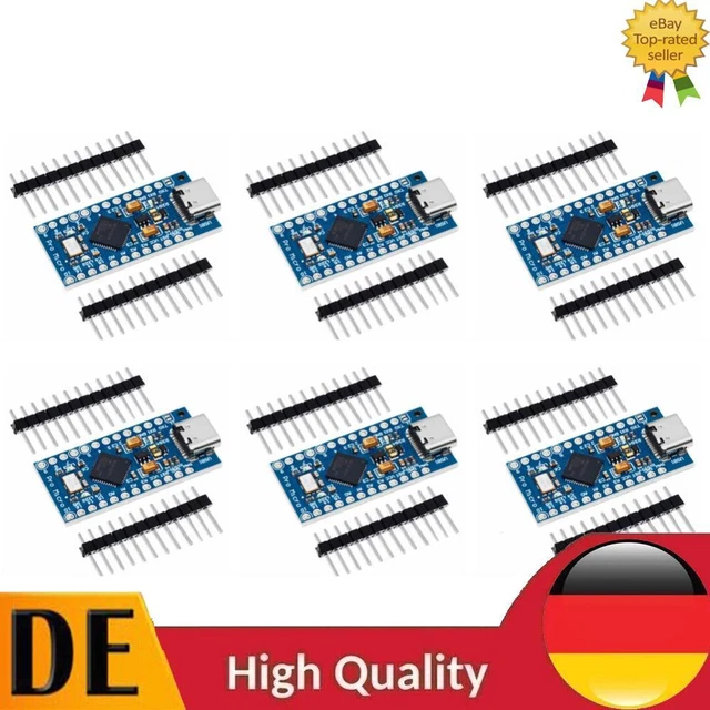 SCHEDA MODULARE PRO ATmega32U4 5V/16MHz per Arduino IDE V1.0.1 (tipo-c ...