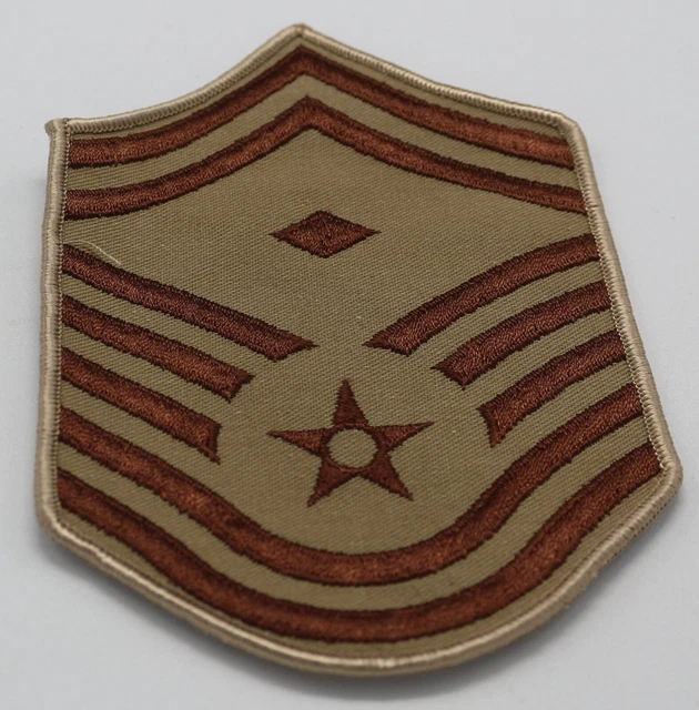 U.S. AIR FORCE Rank Insignia Enlisted First Sergeant E-8 Desert Patch w ...