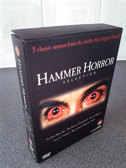 HAMMER HORROR SELECTION 5-Disc DVD Box Set w/Exclusive Theatrical Art ...