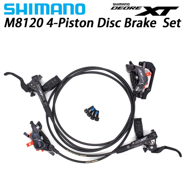 SHIMANO XT M8120 4-Pistol BL-M8100/BR-M8120 MTB Brake W/ Resin Pad Ice ...