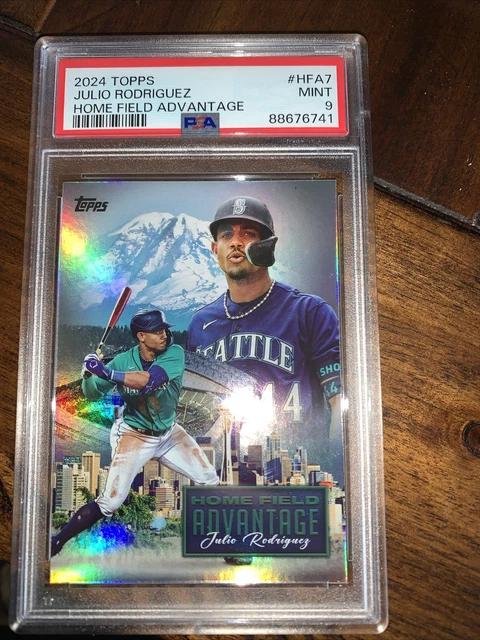 2024 TOPPS JULIO Rodriguez Home Field Advantage Mariners PSA 9 EUR 101 ...