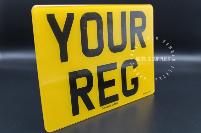 SQUARE NUMBER PLATE - 4x4/Taxi -11x8- Premium Number Plate - MOT/DVLA ...