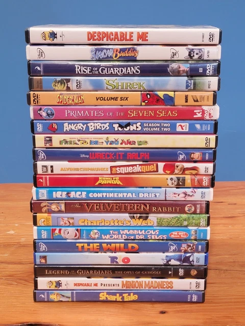 20 KIDS DVD Lot - Disney, Dreamworks, Animated, Children, Family DVDs ...