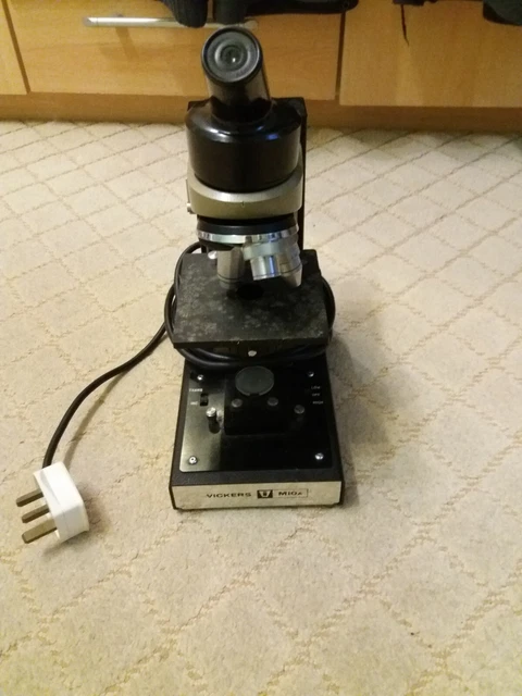 VICKERS MICROSCOPE MODEL M10a in original wooden box £0.99 - PicClick UK