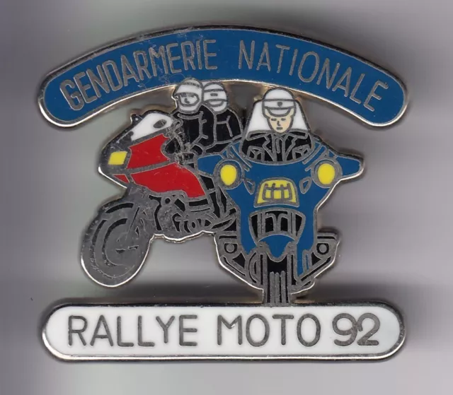 Rare Pins Pins Gendarmerie Nationale Moto Bmw Bmo Rallye Raid 92