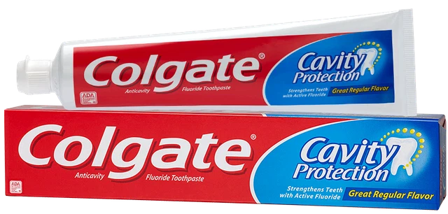 COLGATE CAVITY PROTECTION Active Fluoride Toothpaste 12 OZ 3 4 oz tubes ...