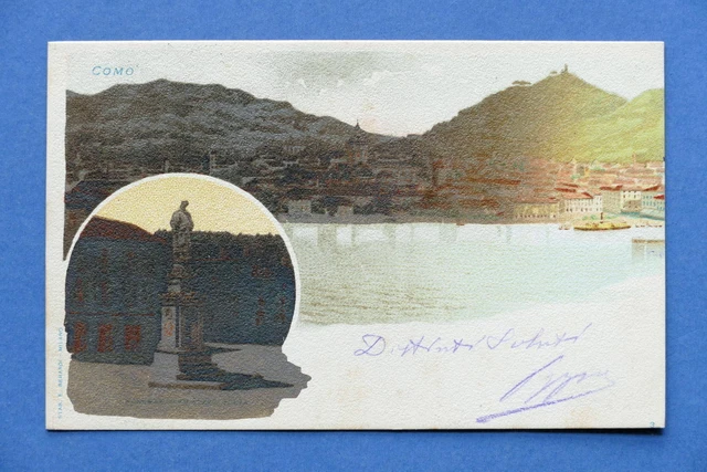 CARTOLINA COMO - Lago e veduta panoramica - 1900 ca.. EUR 10,99 ...