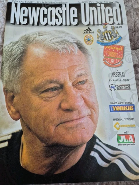 NEWCASTLE UNITED V Arsenal Official Matchday Programme 14th May 2000 £5 ...