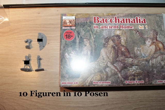 FSK 18 BACCHANALIA in ancient Rome (Orgie) - Linear-A 088 - Figuren 1/ ...