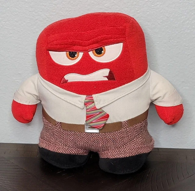 DISNEY PIXAR INSIDE Out RED ANGER Plush Stuffed Doll Shirt Tie 9 ...