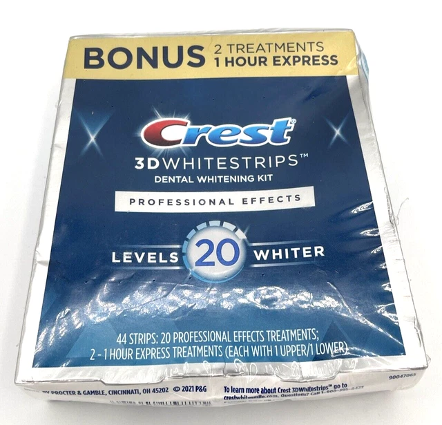 CREST 3D WHITESTRIPS, Professional Effects, Teeth Whitening Strip Kit ...