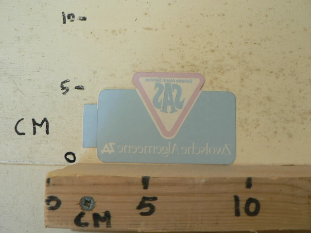 STICKER,DECAL SAS WINDOW Sticker Schade Alarm Service Zwolsche Algemene ...