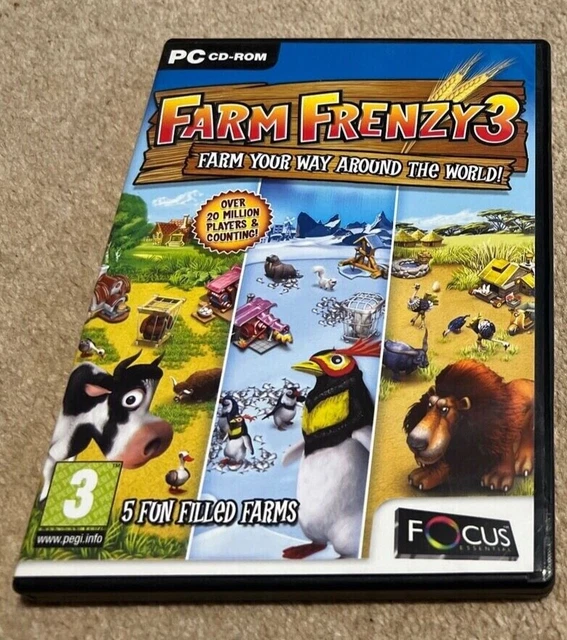 FARM FRENZY 3 PC Game CD-ROM NEW SEALED £1.49 - PicClick UK