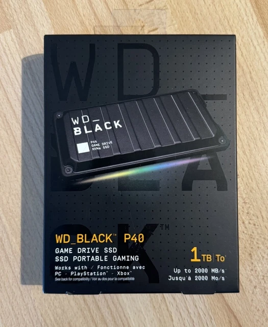 WD_BLACK P40 1TB External Game Drive SSD USB-C support PS5 up to 2000MB/s *NEW* £95.00 - PicClick UK