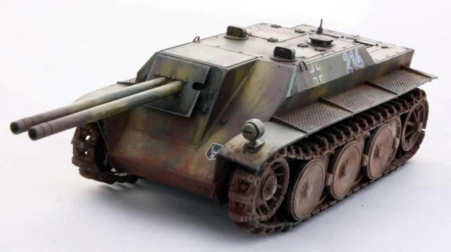 BUILT PAINTED 1:35 Panzerkleinzerstörer Rutscher Tank Modell Panzer ...