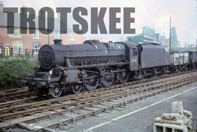 35MM SLIDE BR British Railways Steam Loco 45310 Class 5MT Nuneaton 1966 ...