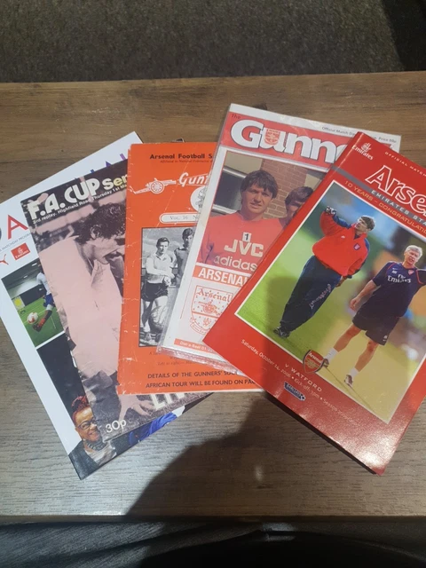 SET OF 5 Arsenal Programmes £8.00 - PicClick UK