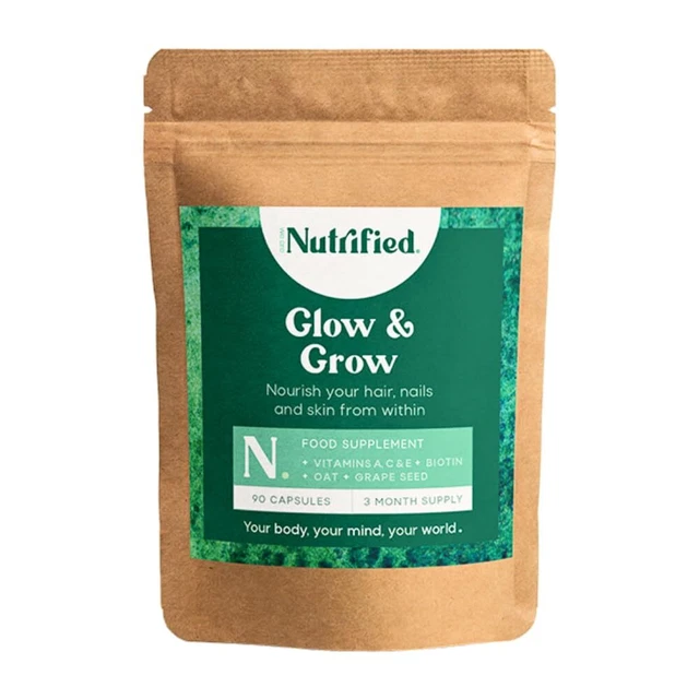 GLOW AND GROW Supplement Hair Skin and Nails Vitamins £35.99 - PicClick UK