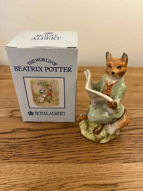 ROYAL ALBERT BEATRIX Potter - Boxed - Foxy Reading £10.00 - PicClick UK