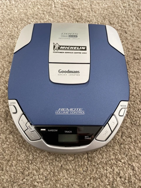 MICHELIN GOODMANS Vintage Cd Player With Built In Recharge Circuit £95. ...