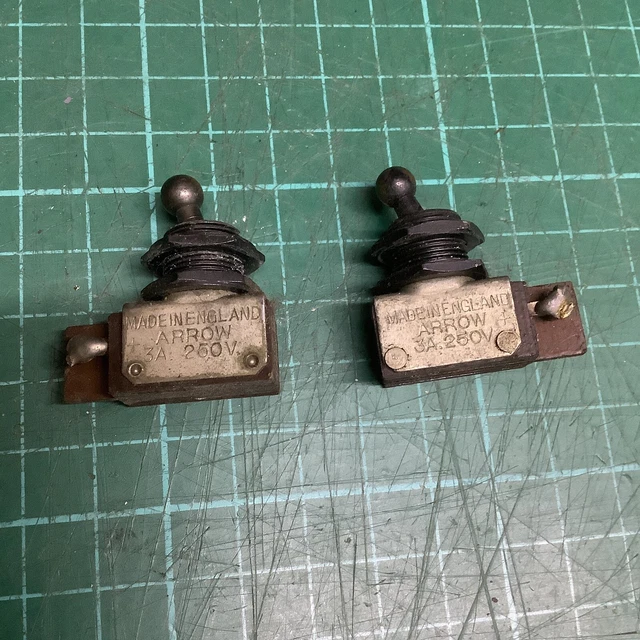 VINTAGE ARROW TOGGLE Switch For Valve Amplifier - 1 Piece £3.99 ...