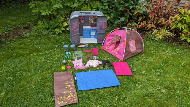 OUR GENERATION DOLLS Caravan, Tent, Doll and Accessories £50.00 ...