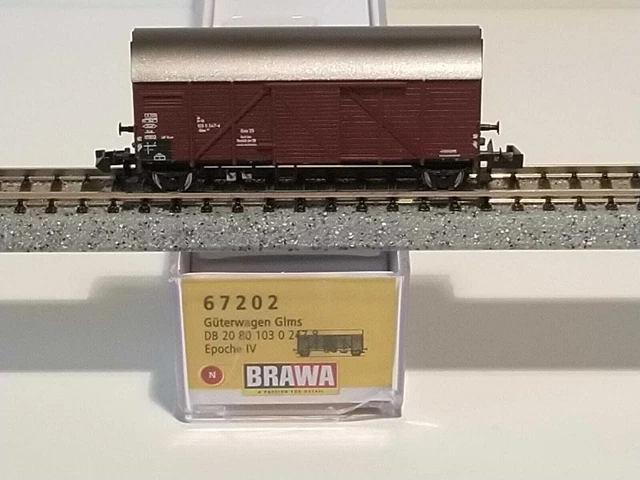 VAGÓN CERRADO GLMS Db Época Iv Brawa 67202 (D538-2) EUR 25,00 - PicClick IT