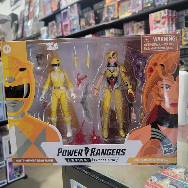 POWER RANGERS LIGHTNING Collection Yellow Ranger Vs Scorpina Figure 2 ...