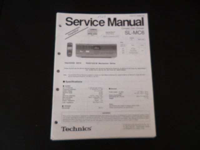 SCHEMA MANUALE DI servizio originale Technics SL-MC6 EUR 12,50 ... SCHEMA MANUALE DI servizio originale Technics SL-MC6 EUR 12,50 ...