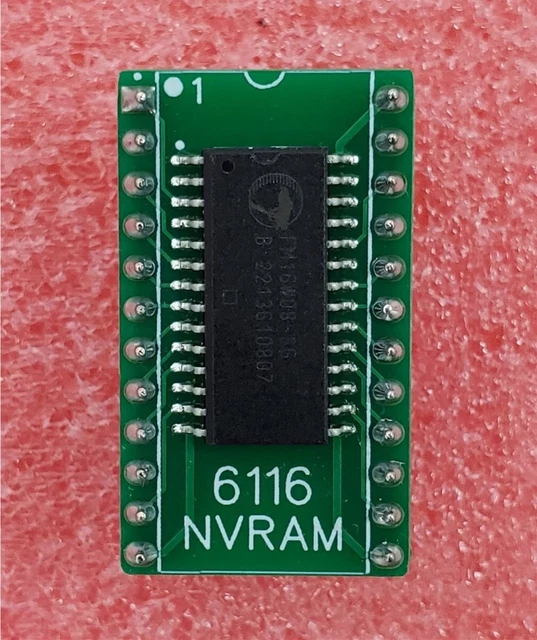 PINBALL 6116 NVRAM Module - Williams System 9-11, Data East V1, Bally ...