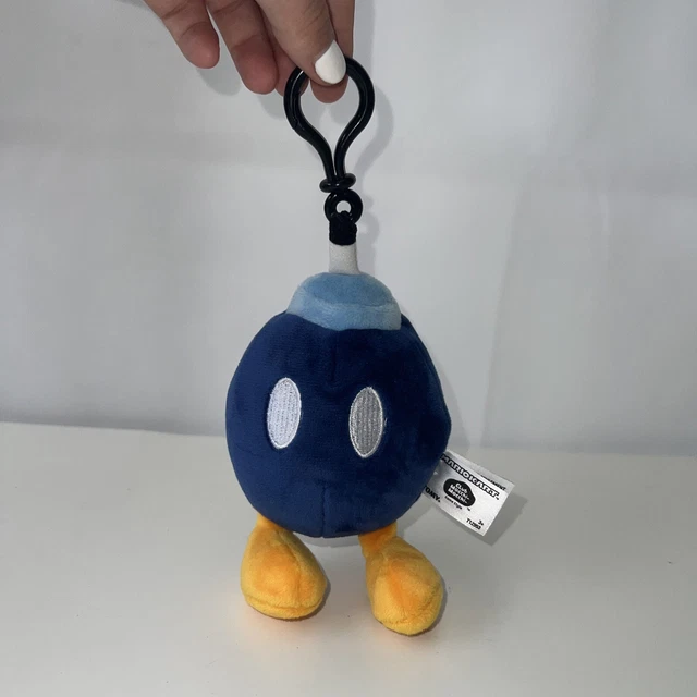 NINTENDO MARIO KART Mocchi Mocchi Bob Omb Bomb Clip On Plush Soft Toy ...
