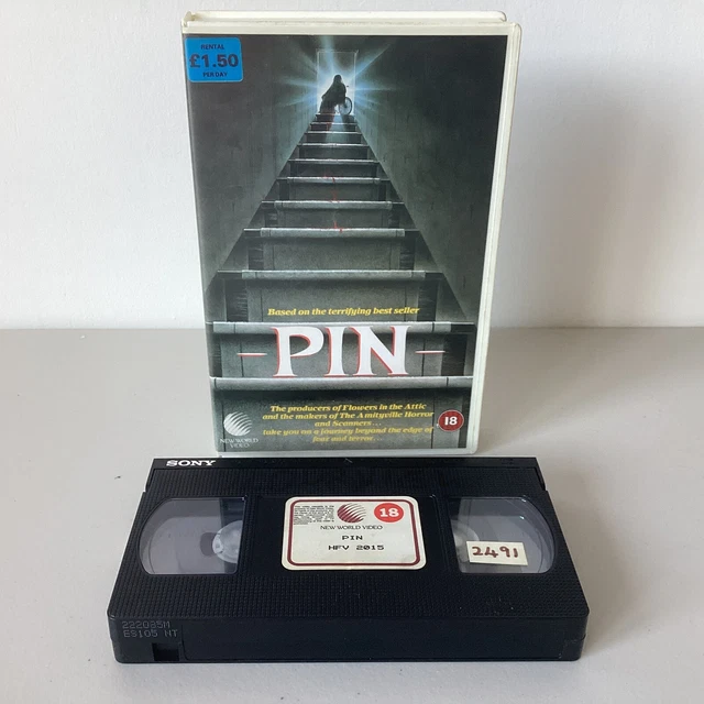 PIN (A PLASTIC Nightmare) (1989) RARE Big Box Ex Rental VHS Video Cult ...
