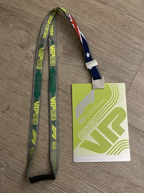 2023 F1 PADDOCK VIP Pass Australia Max Verstappen Oscar Piastri ...