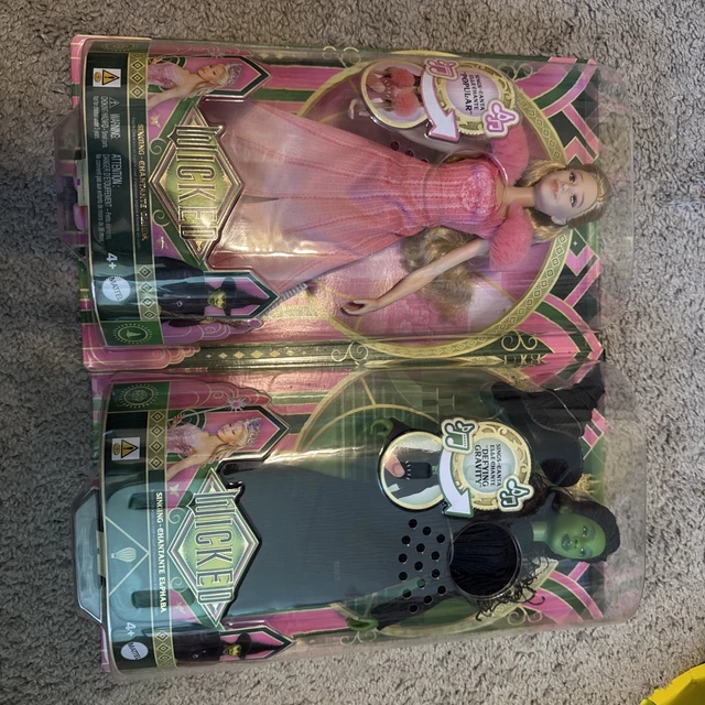 COLLECTABLE MATTEL WICKED Movie Singing ELPHABA- Glinda Errored URL Set ...