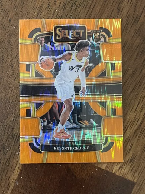 2023-24 PANINI SELECT NBA Keyonte George Orange Flash Concourse Rookie Jazz RC EUR 0,91 ...