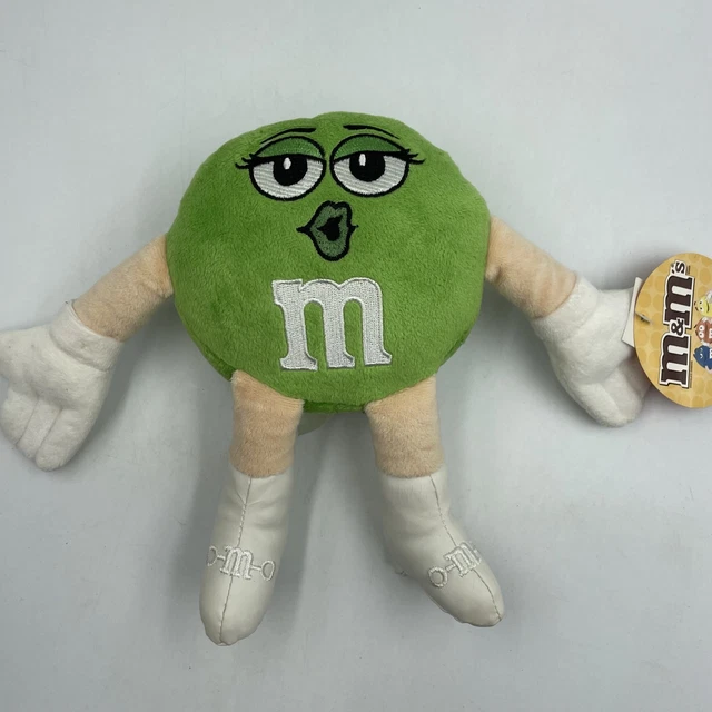 MARS M&M WORLD Green M Soft Plush Toy • 8" (2013) New with Tag £8.99 ...