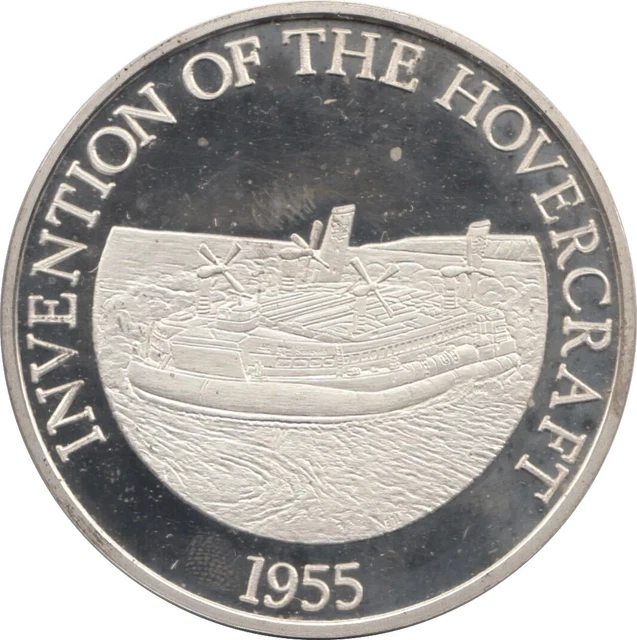 SILVER PROOF COIN 45.4G 45mm New Elizabethan Age : 1955 Invention of ...