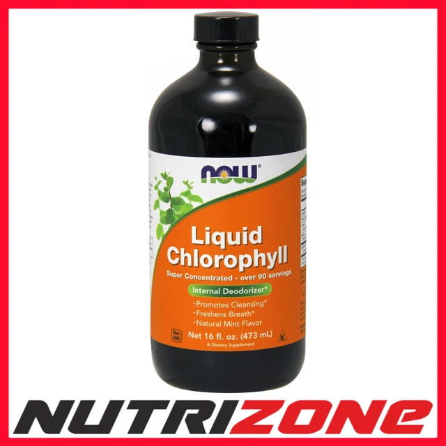 NOW FOODS CHLOROPHYLL Liquid Internal Deodorizer - 473 ml £25.70 ...