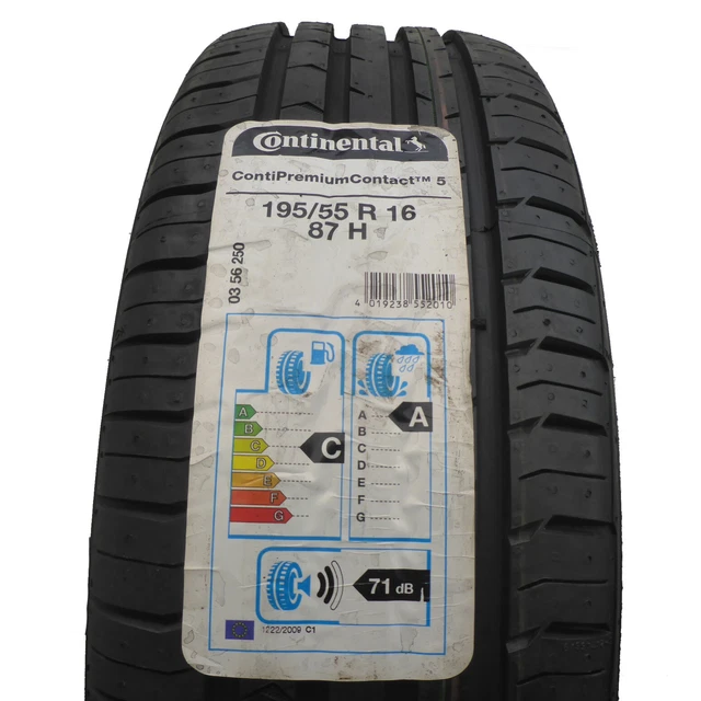 1 X CONTINENTAL 195/55 R16 87H Premiumcontact 5 Pneumatico Estivo 2018 ...