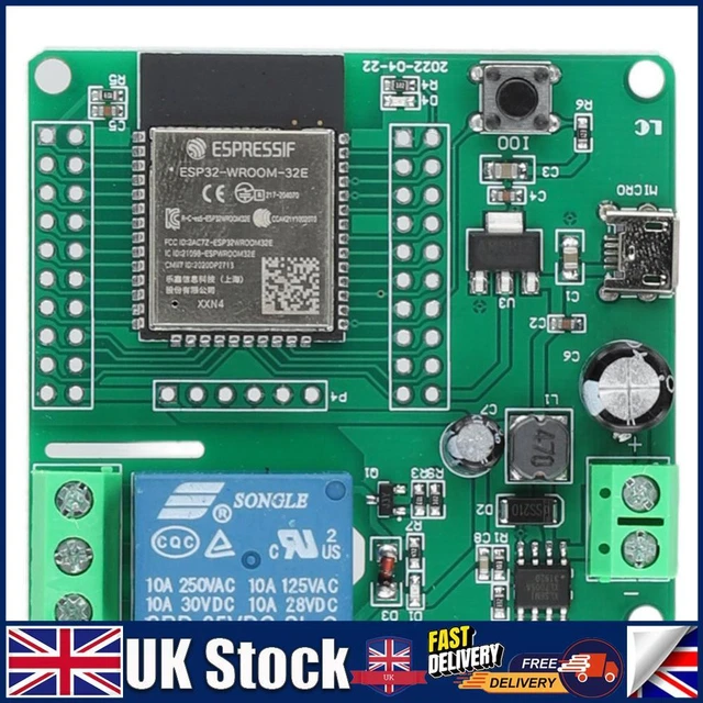 ESP32 ESP32-WROOM DEVELOPMENT Boards 1/2/8 Channel Secondary Development Board £10.09 - PicClick UK