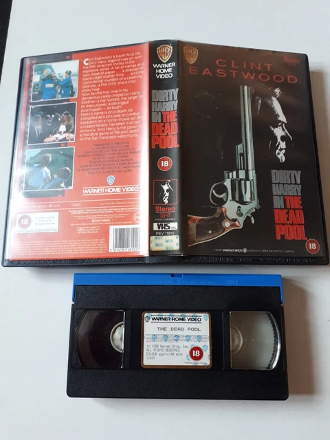 THE DEADPOOL CLINT EASTWOOD DIRTY HARRY VHS video cassette EX-RENTAL ...