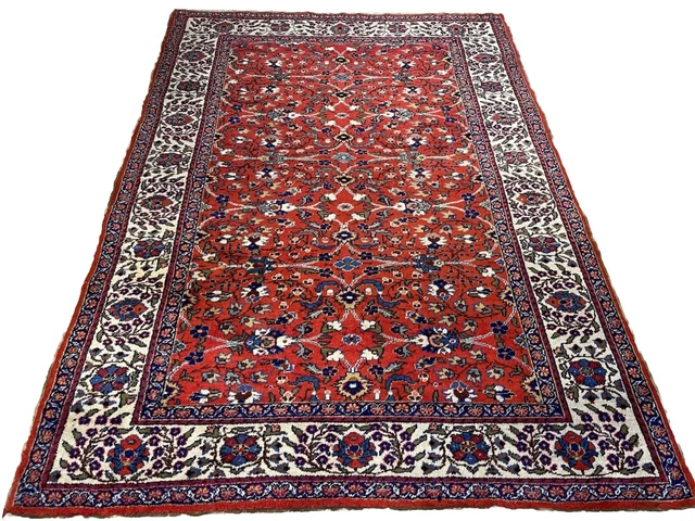 ANTIKER PERSERTEPPICH MALAYER Fast 100 Jahre Alt 173/123 Handgeknüpft ...