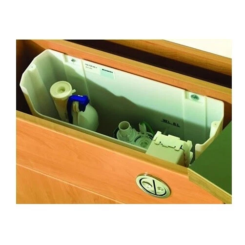 GEBERIT PNEUMATIC Operated Concealed Dual Flush Cistern & button (109 ...