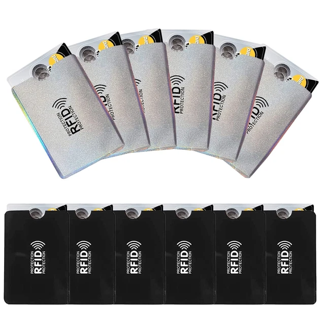 ETUI CARTE BANCAIRE Anti PiratageManchons de blocage RFIDPochettes Anti ...