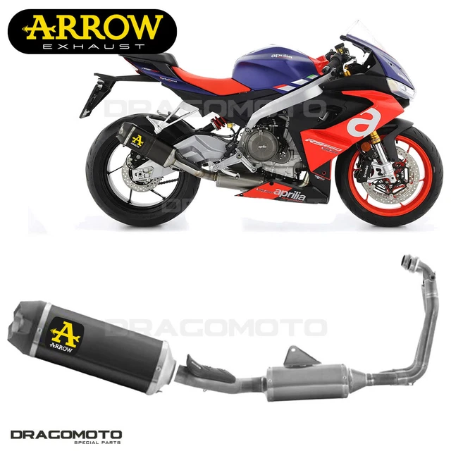 APRILIA RS 660 2020-2022 Full exhaust ARROW INDY RACE Carbon CC Kat EUR ...