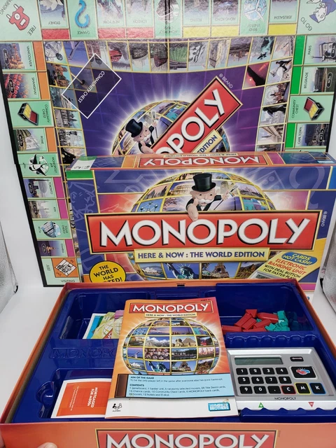 MONOPOLY HERE & Now World Edition Electronic Banking Parker Brothers ...