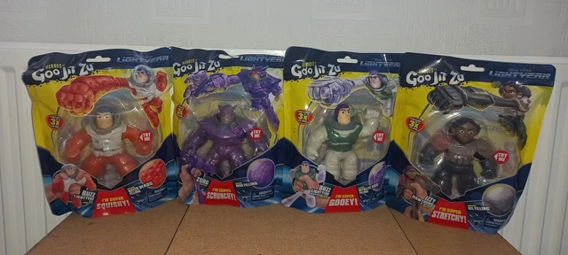 BUZZ LIGHTYEAR HEROES DISNEY PIXAR Goo Jit Zu complete set of 4 £19.00 ...