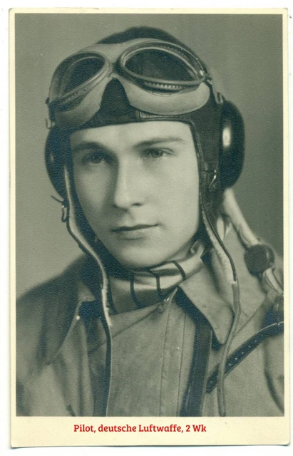 FOTO WEHRMACHT LUFTWAFFE Flieger Pilot Fliegerhaube Brille 2wk ww2 ...