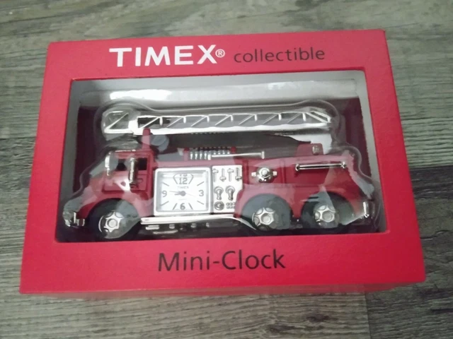 NEW TIMEX COLLECTIBLE Fire Truck Mini-Clock £26.36 - PicClick UK
